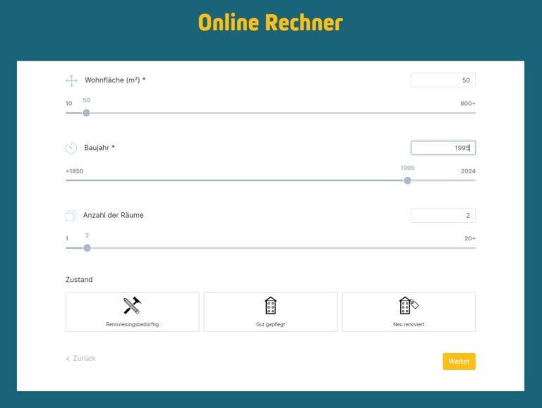 Immobilienbewertung Kostenloser Rechner online  Tipps 